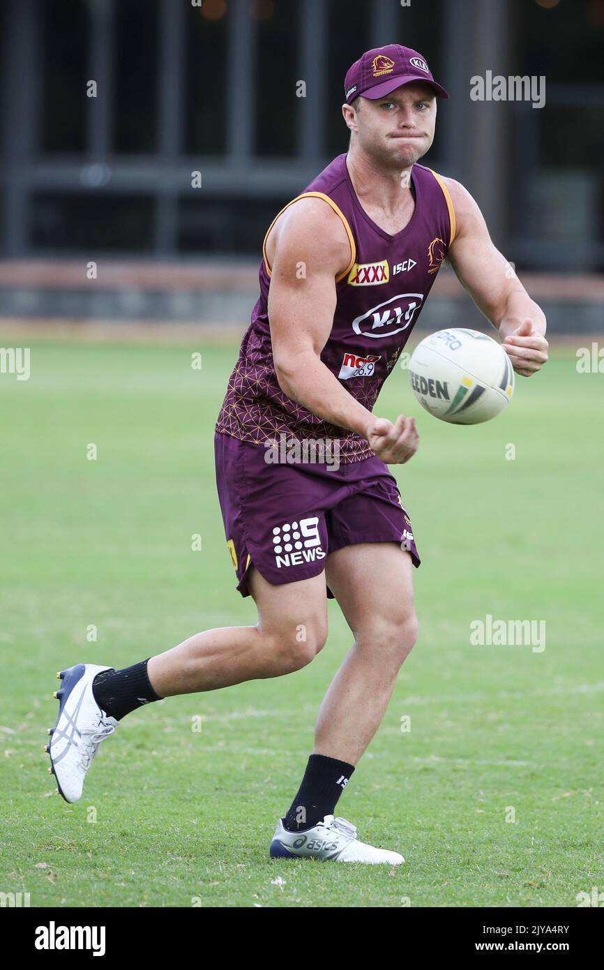 Jake Turpin during a Brisbane Broncos NRL training session at the ...