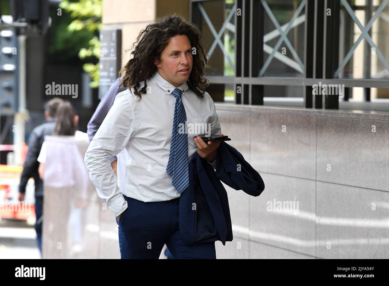Edward Buczak arrives to the Melbourne Magistrates Court in Melbourne ...