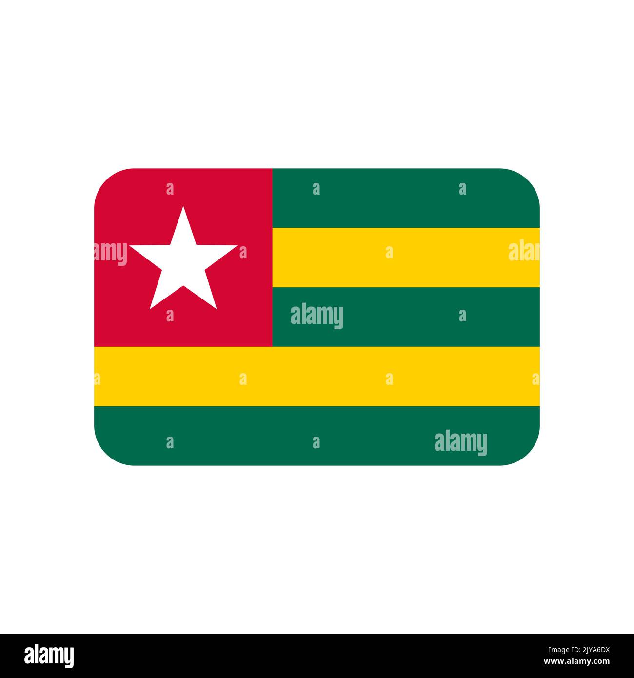 Togo vector flag isolated on white background Stock Vector Image & Art ...