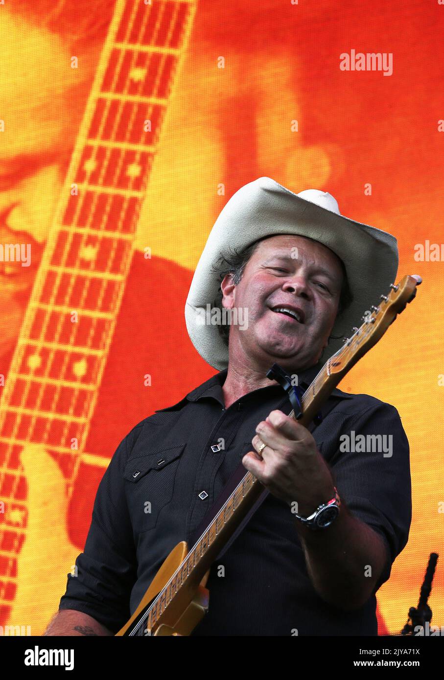 Troy Cassar Daley performs during Cold Chisel's The Blood Moon Tour ...