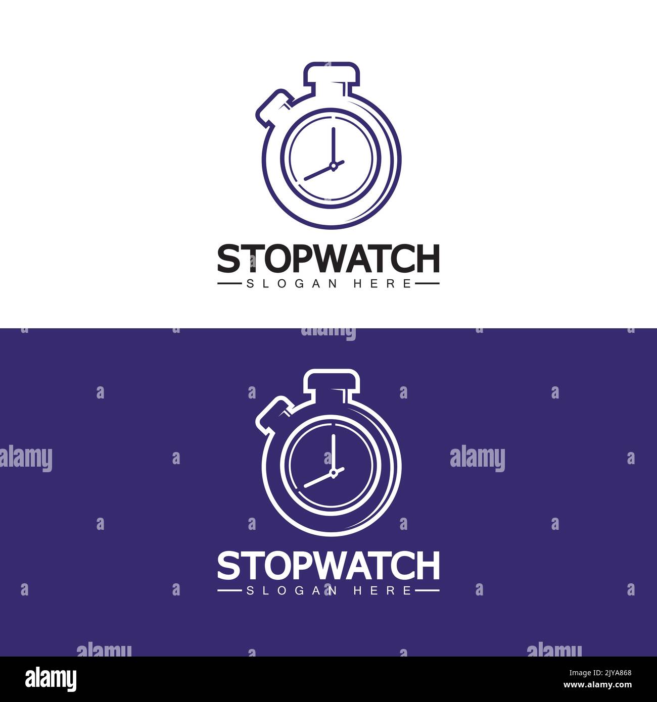 Stopwatch timer logo design vector icon symbol illustration template ...