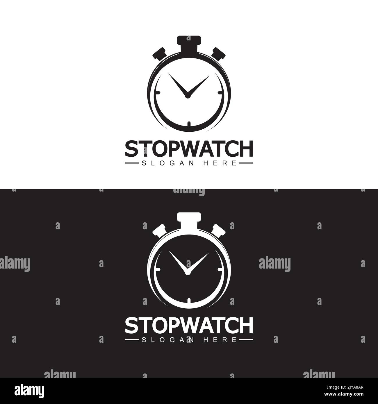 Stopwatch timer logo design vector icon symbol illustration template ...