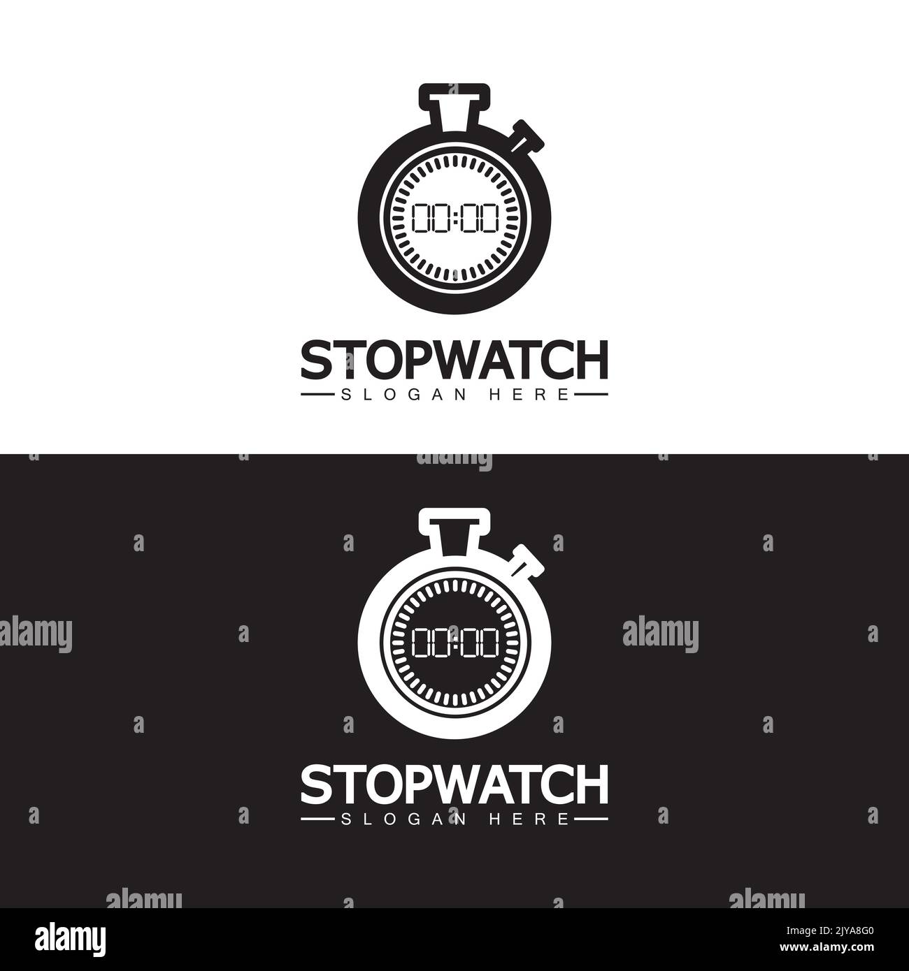 Stopwatch timer logo design vector icon symbol illustration template ...
