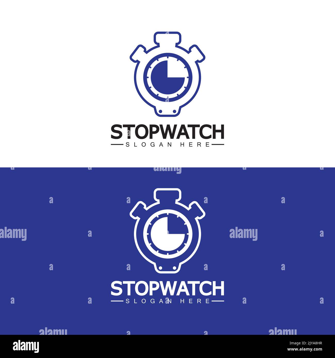 Stopwatch timer logo design vector icon symbol illustration template ...