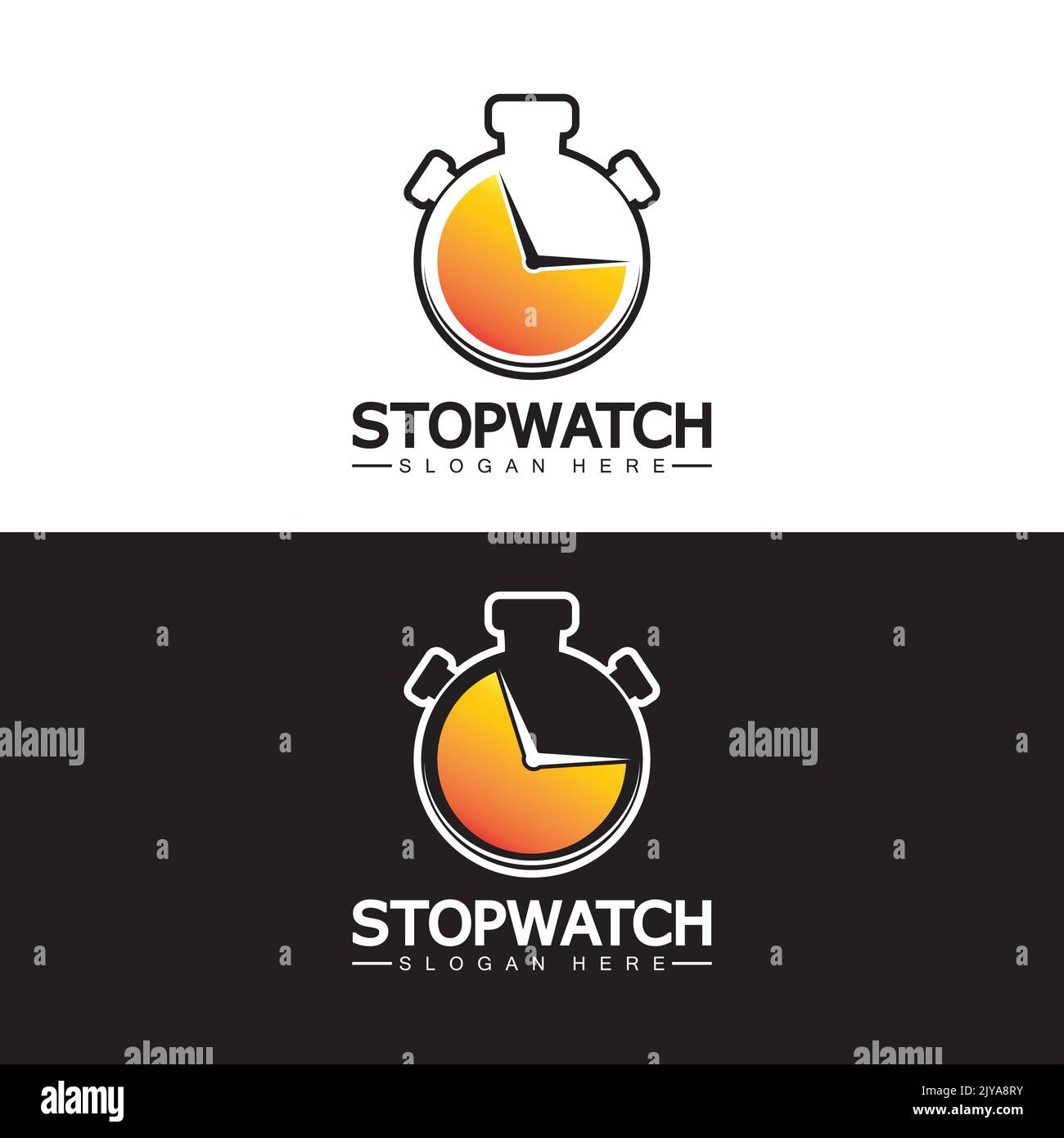 Stopwatch timer logo design vector icon symbol illustration template ...