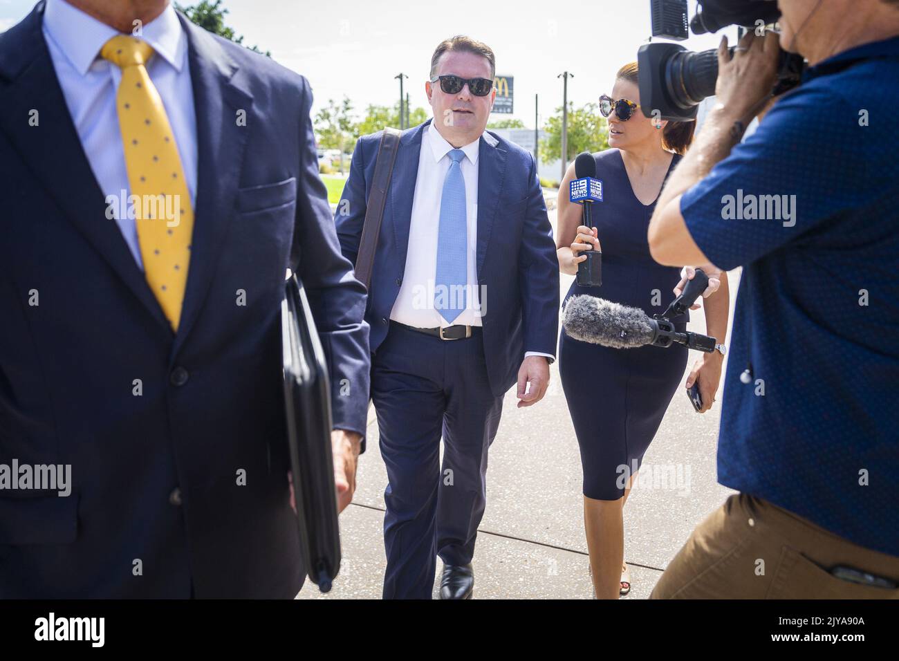 Ex-Logan mayor Luke Smith arrives at Beenleigh Magistrates Court in ...