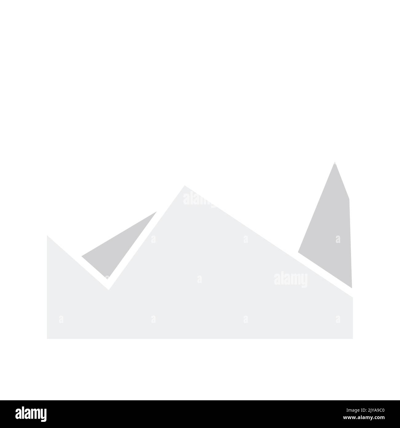 Gray area chart against white background Stock Photo - Alamy