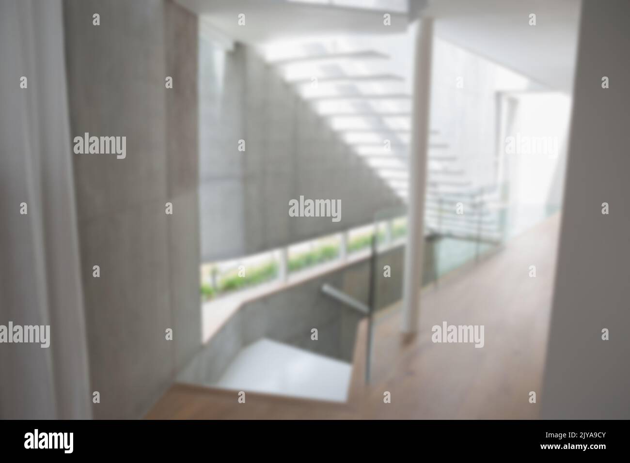 Defocused image of floating stairs Stock Photo - Alamy