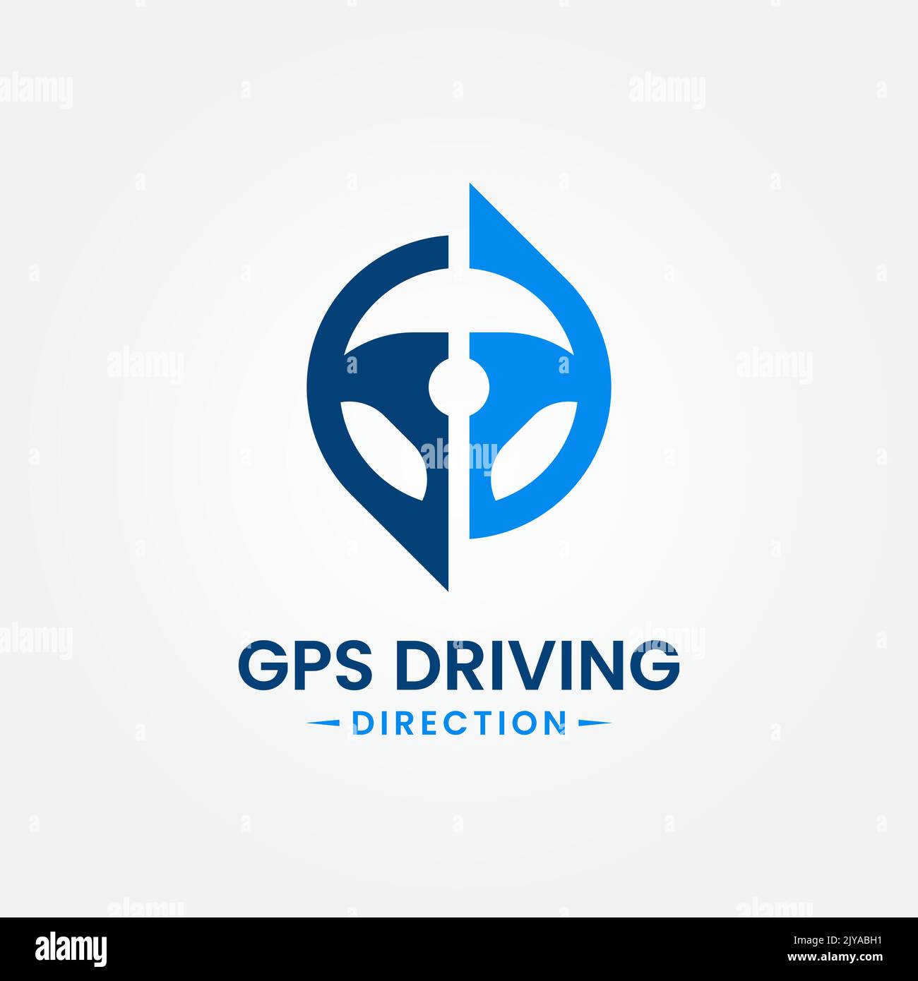 Drive point logo design template. Map pointer. Steering wheel and gps ...