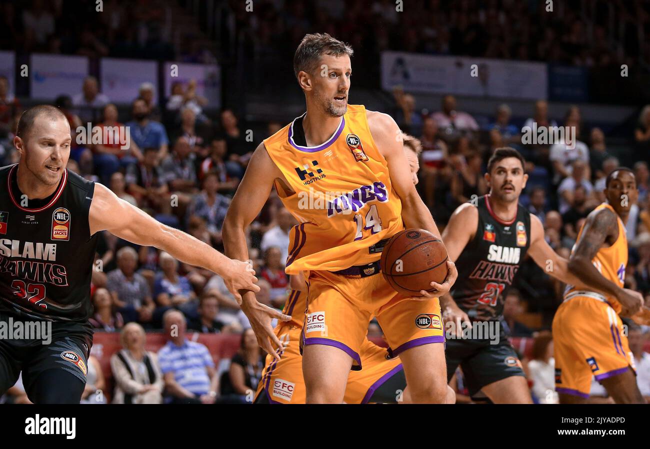 Daniel Kickert of the Kings in action during the Round 17 NBL match ...