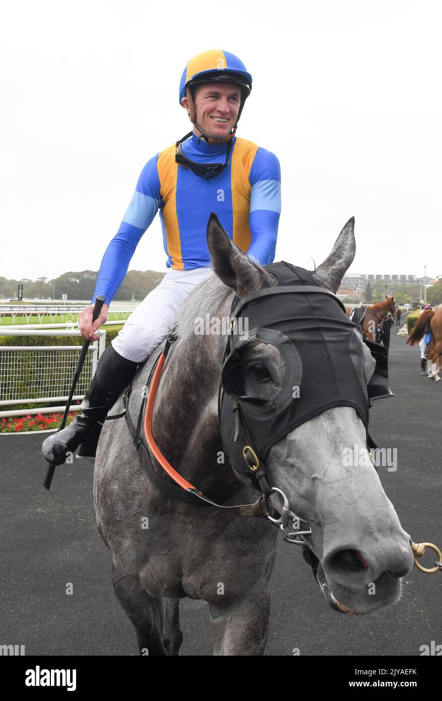 Jockey Joshua Parr returns to scale after riding Fun Fact to victory in ...