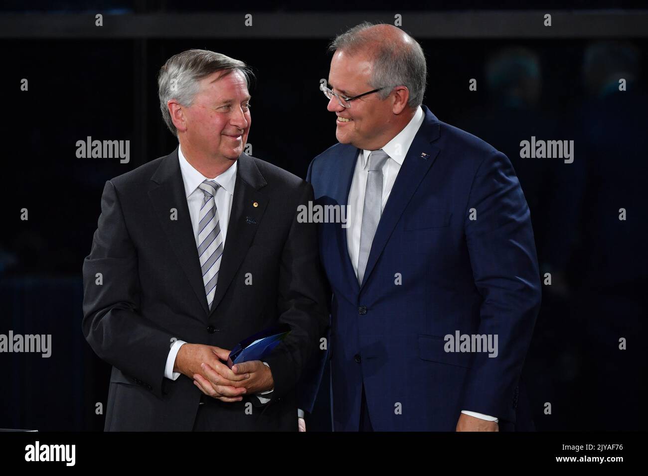 Prime Minister Scott Morrison with 2020 Senior Australian of the Year ...