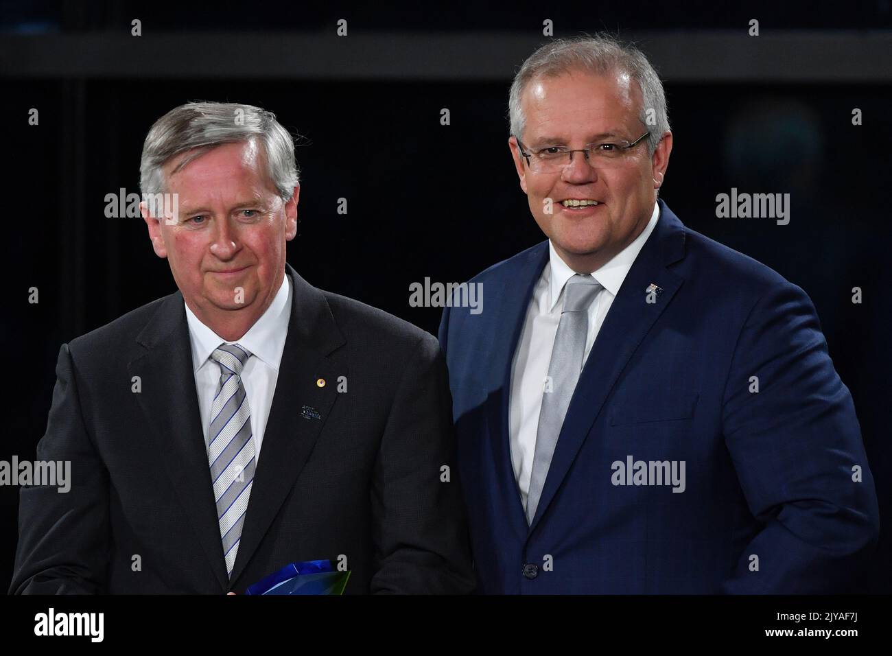 Prime Minister Scott Morrison with 2020 Senior Australian of the Year ...