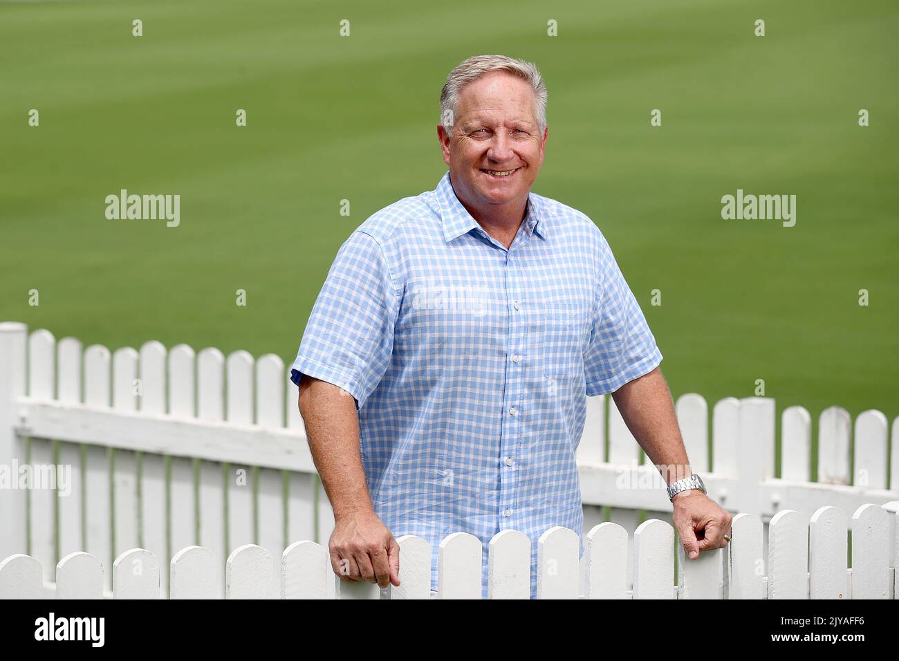 Former Australian cricketer Ian Healy poses for portrait at Allan ...