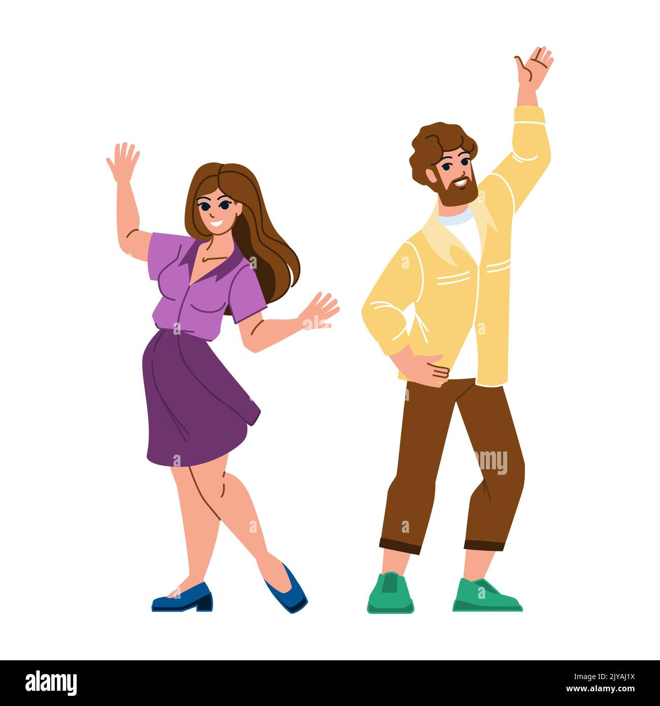 couple dancing vector Stock Vector Image & Art - Alamy