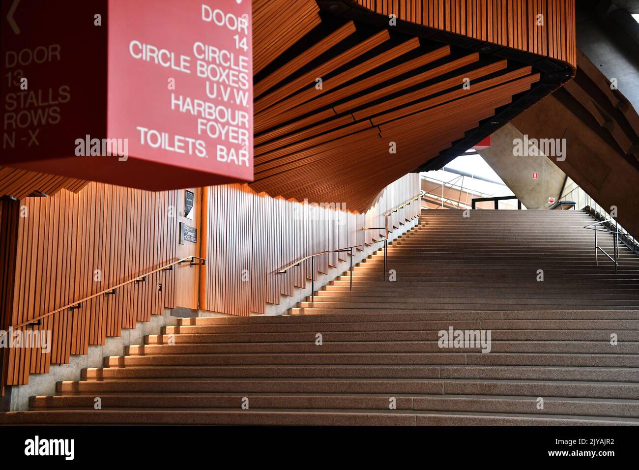 The access stairs to the Northern Foyer of the Concert Hall of the ...