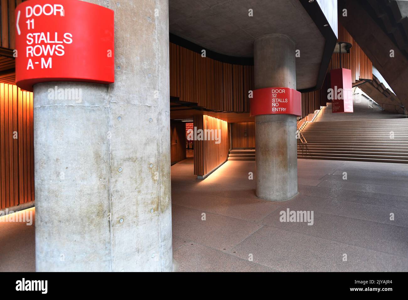 The access stairs to the Northern Foyer of the Concert Hall of the ...