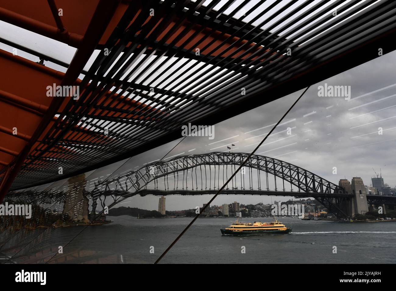The view of the Sydney Harbour Bridge from the Northern Foyer of the ...