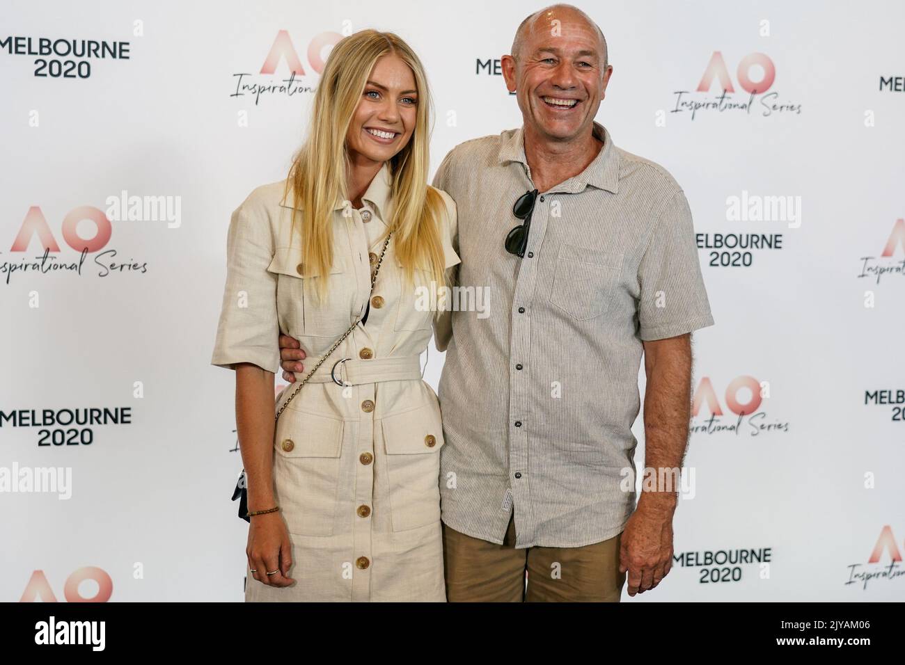 Elyse Knowles and Dad Stuart Knowles at the AO Inspirational Lunch at ...
