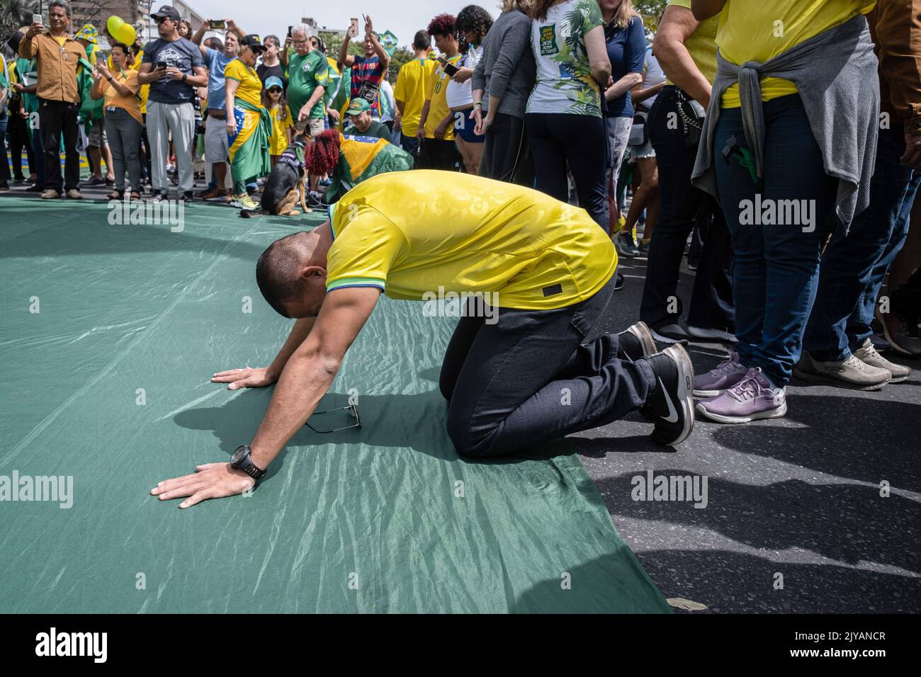 Brazil election rally flag hi-res stock photography and images - Alamy
