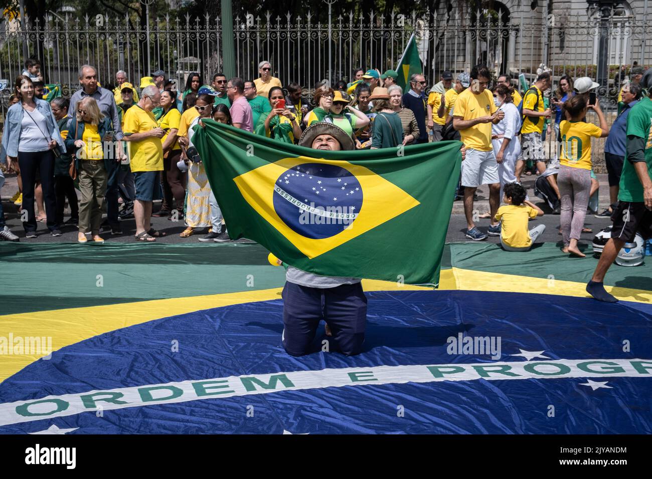 Brazil election rally flag hi-res stock photography and images - Alamy