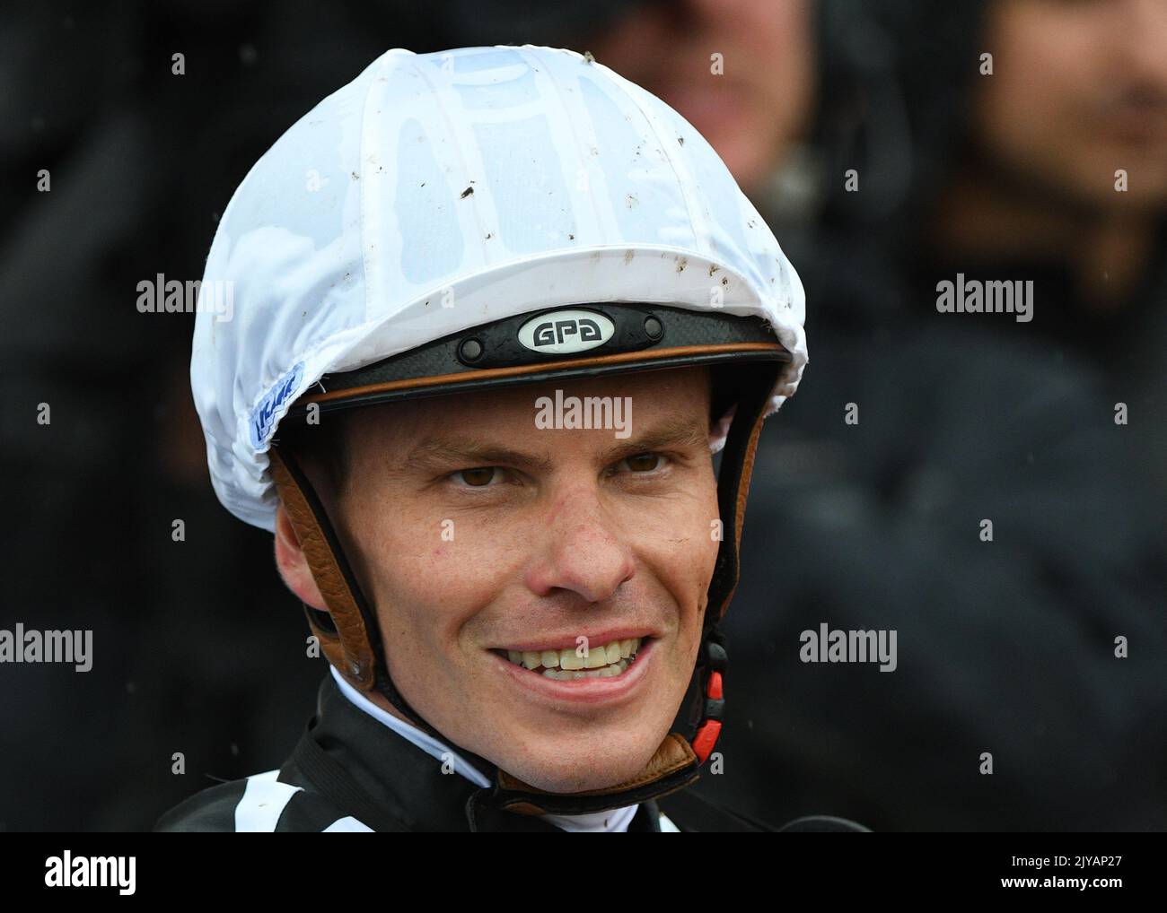 Jockey Ben Melham returns to scale after riding Diamond Effort to ...
