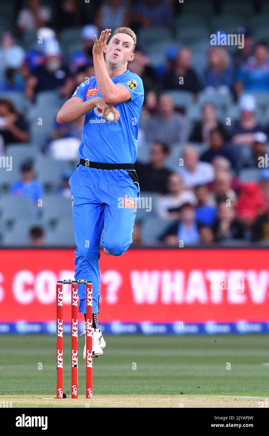 Billy Stanlake of the Adelaide Strikers during the Big Bash League (BBL ...