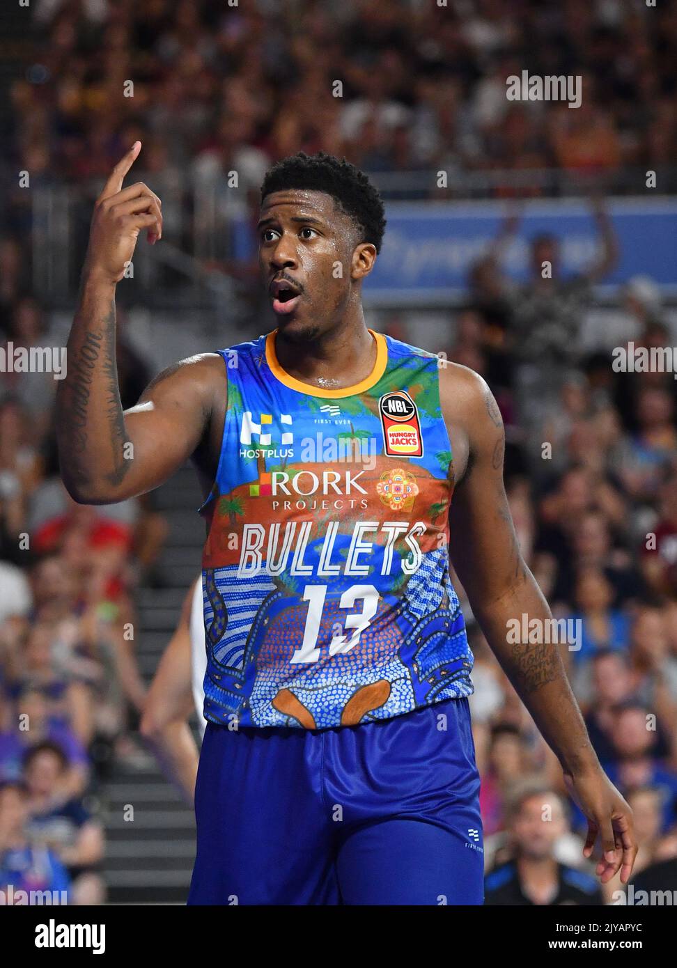 Lamar Patterson of the Bullets is seen during the Round 18 NBL match ...