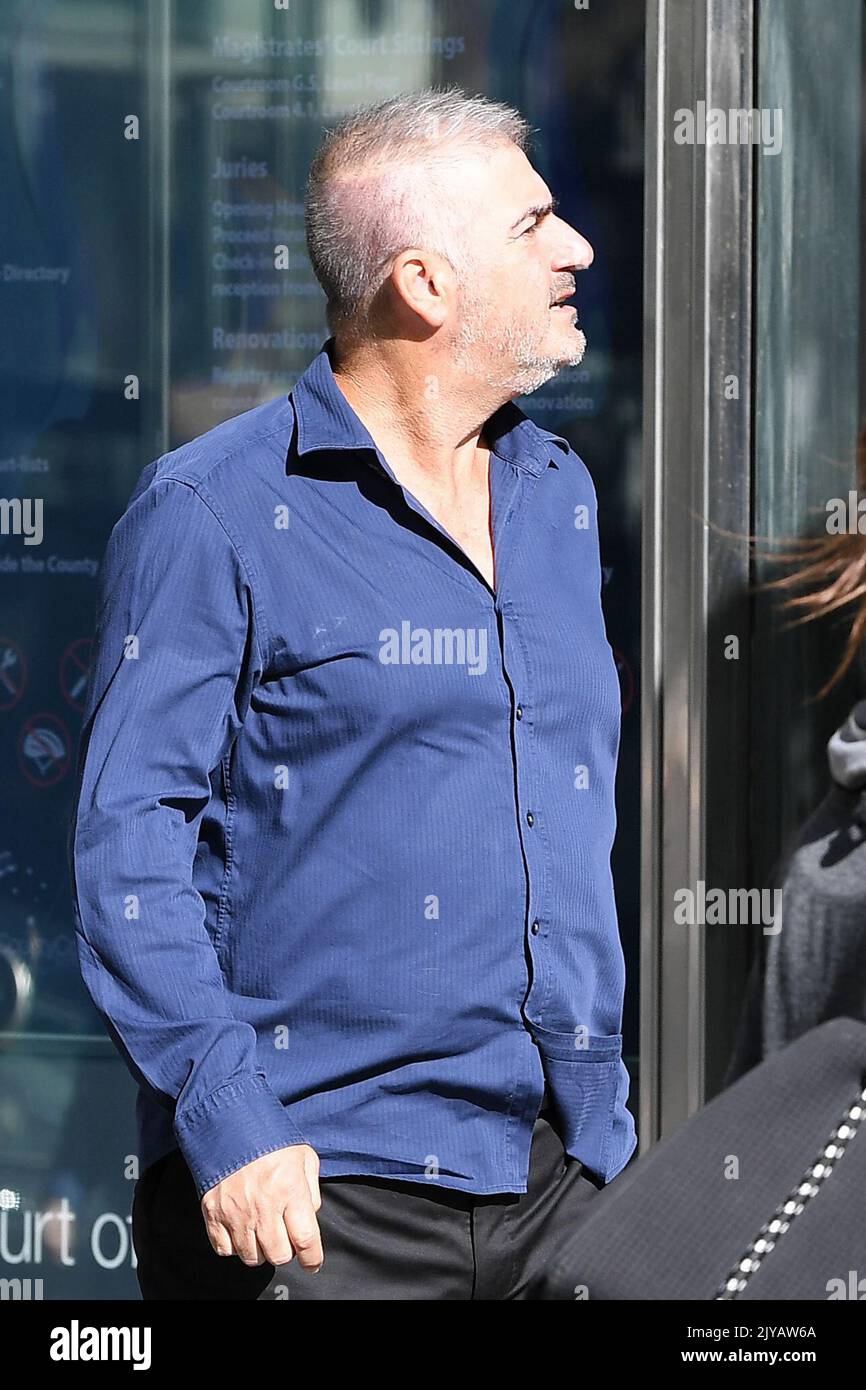 Bill Vlahos arrives to the County Court of Victoria, Melbourne, Tuesday ...