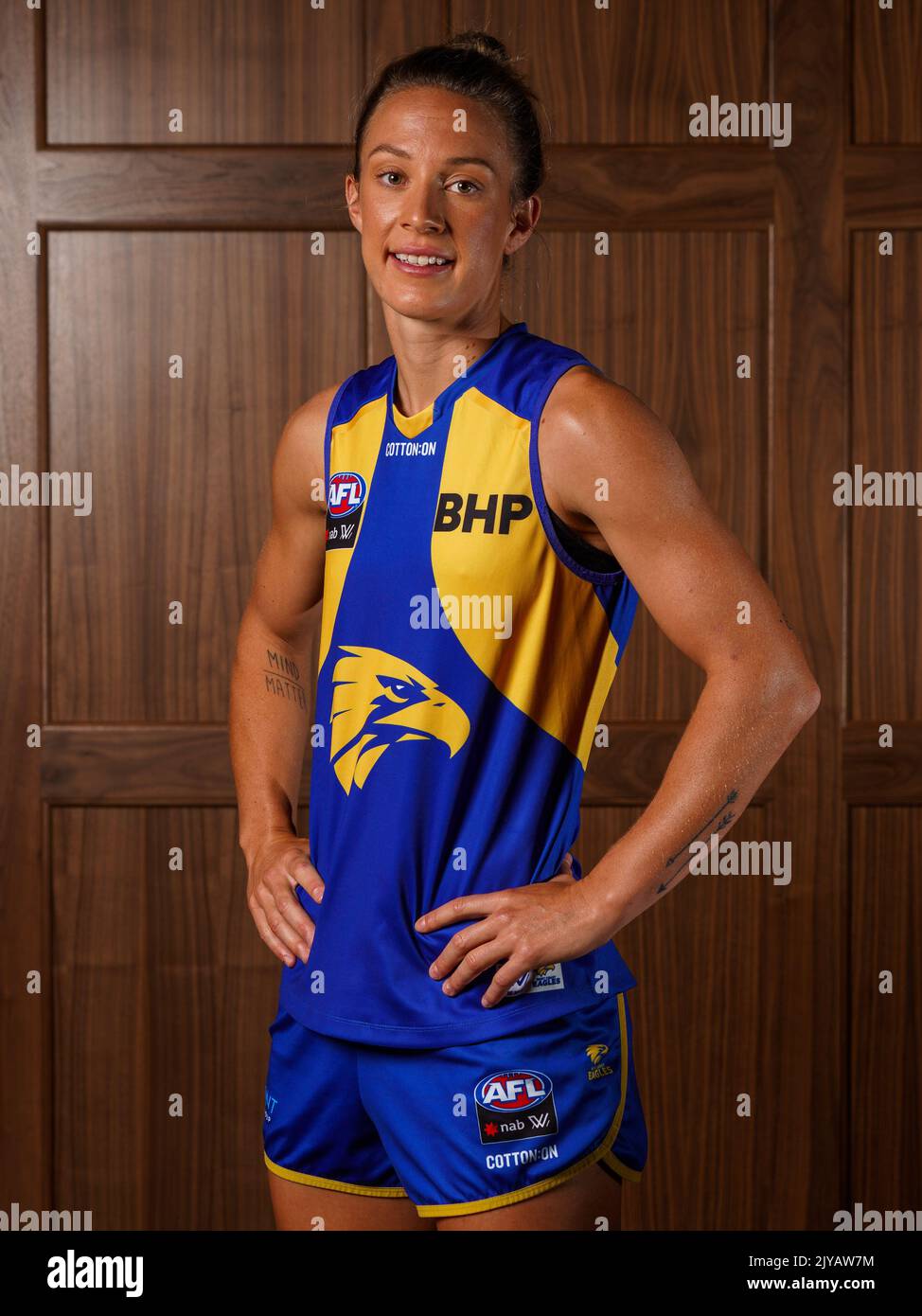 West Coast Eagles Captain Emma Swanson during the AFLW captains launch ...