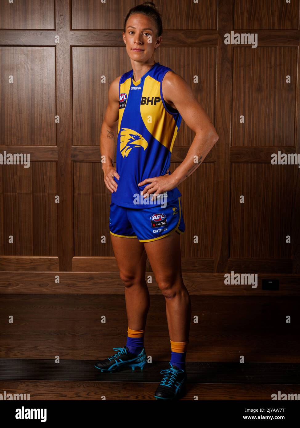 West Coast Eagles Captain Emma Swanson during the AFLW captains launch ...