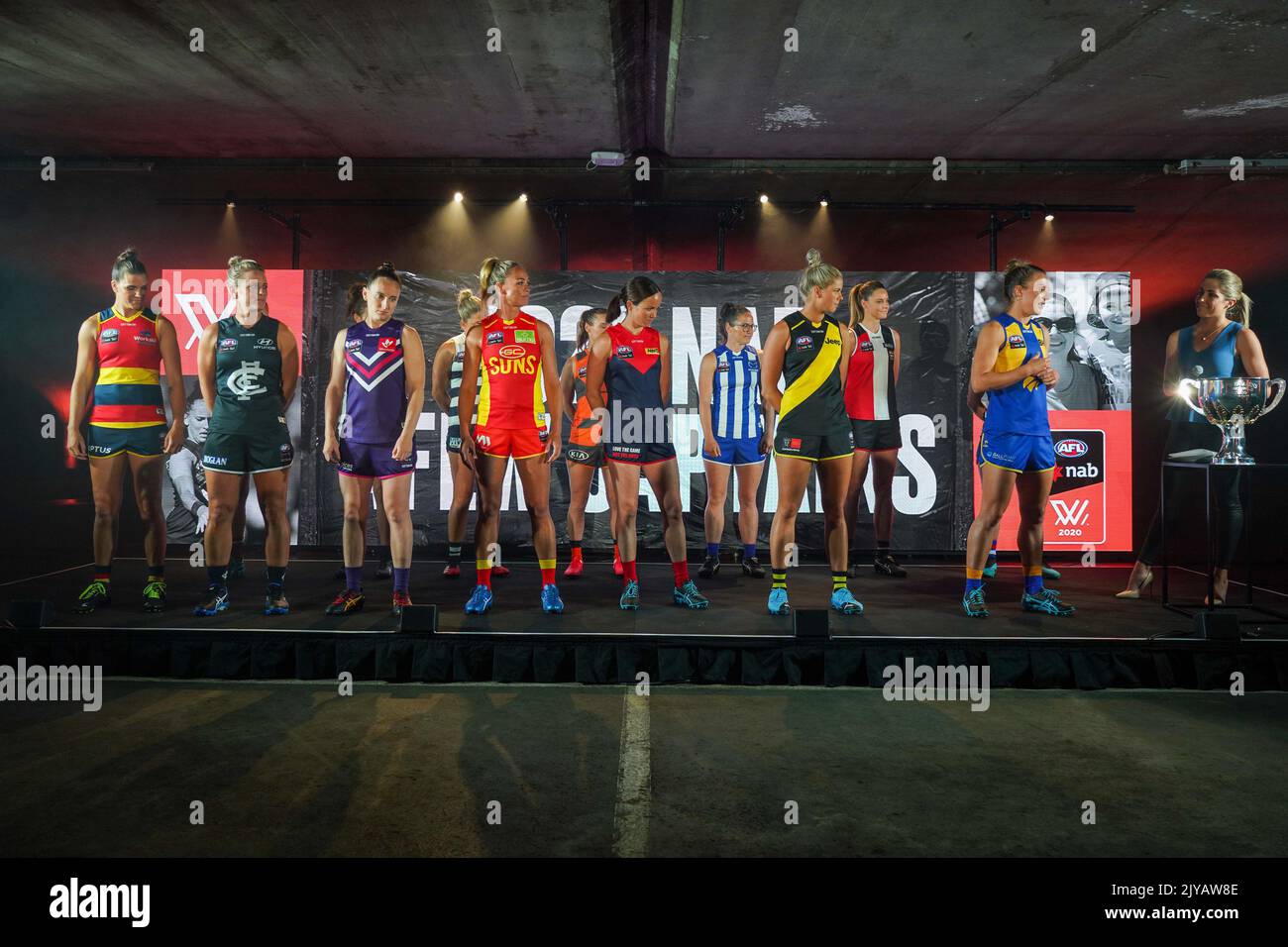 Captains (L-R) Chelsea Randall, Emma Zielke, Katie Loynes, Steph ...