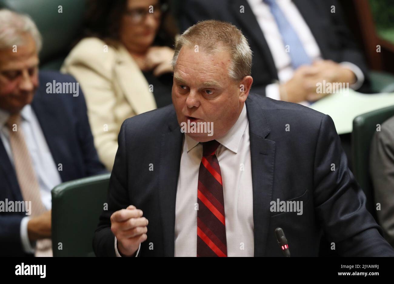 Tim Bull MP Member for Gippsland East speaks during the Victorian ...