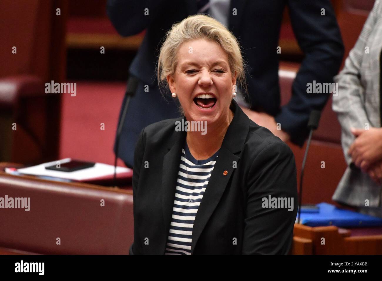 Nationals Senator Bridget McKenzie in the Senate chamber at Parliament ...