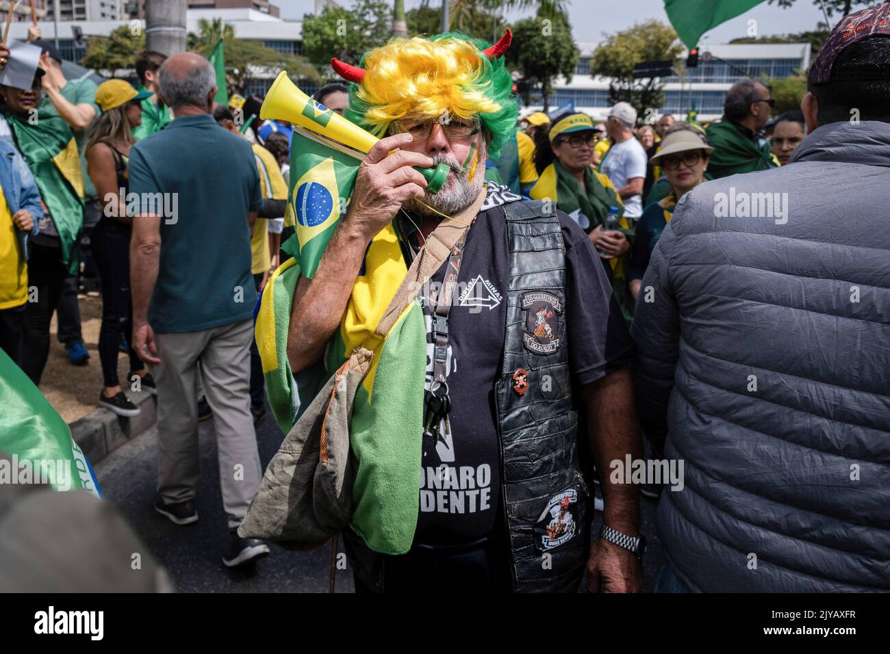 Brazil election rally flag hi-res stock photography and images - Alamy