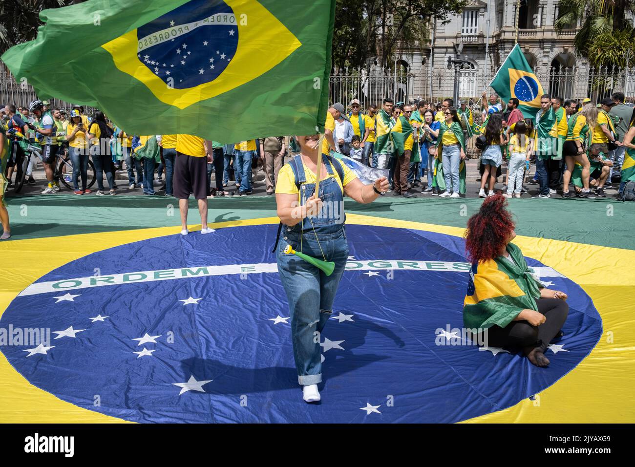Brazil election rally flag hi-res stock photography and images - Alamy