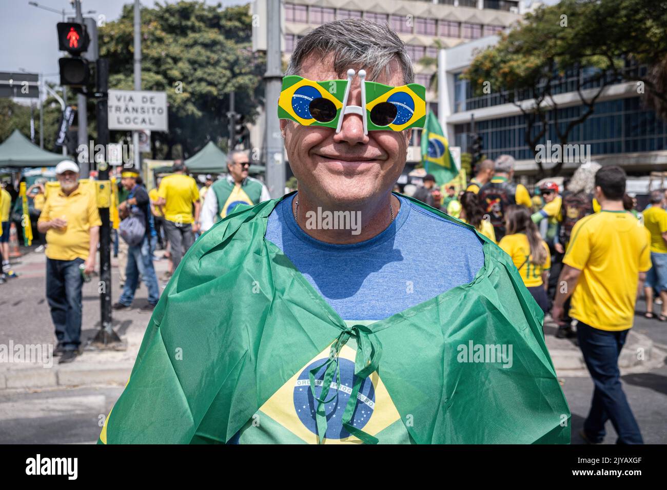 Brazil election rally flag hi-res stock photography and images - Alamy