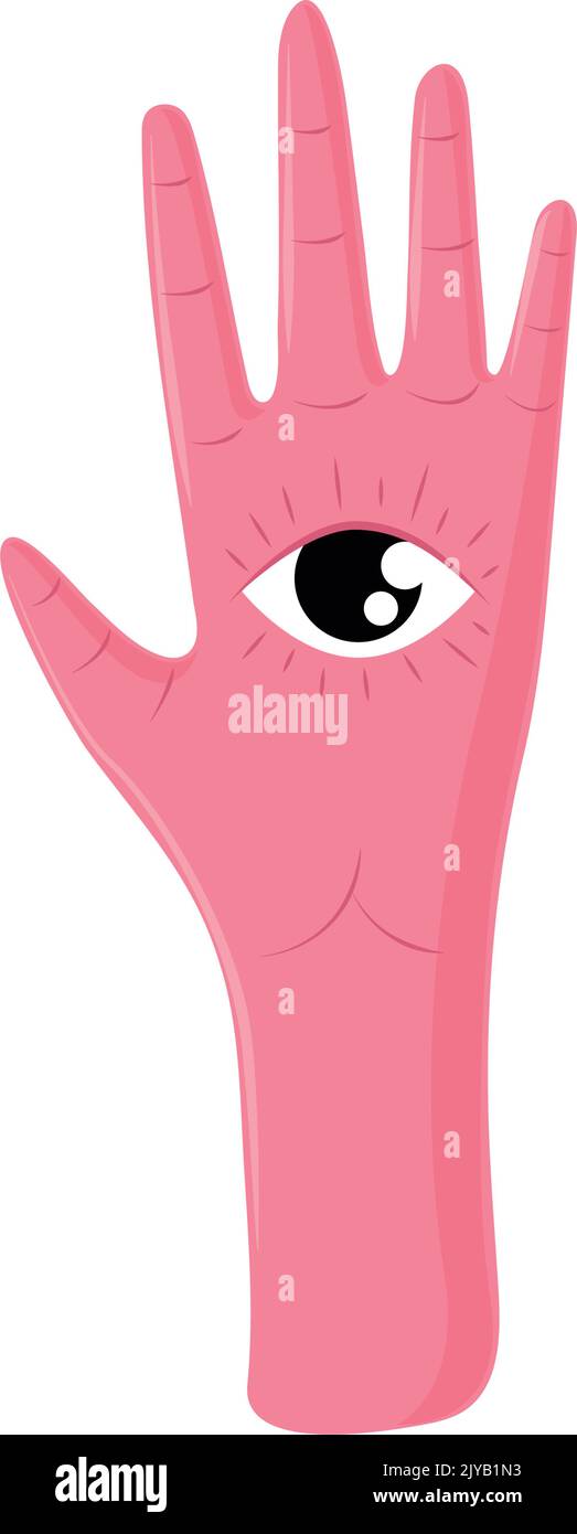 hand with eye 90s modern Stock Vector Image & Art - Alamy