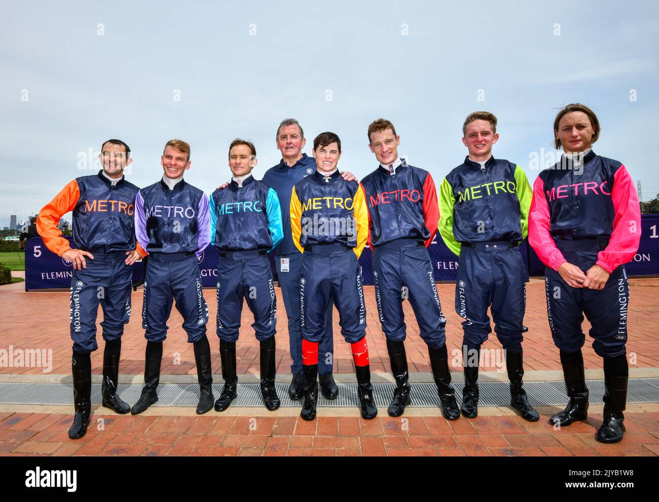 The Metro team (L-R) Dwayne Dunn, Ben Melham, Luke Currie, coach Denis ...