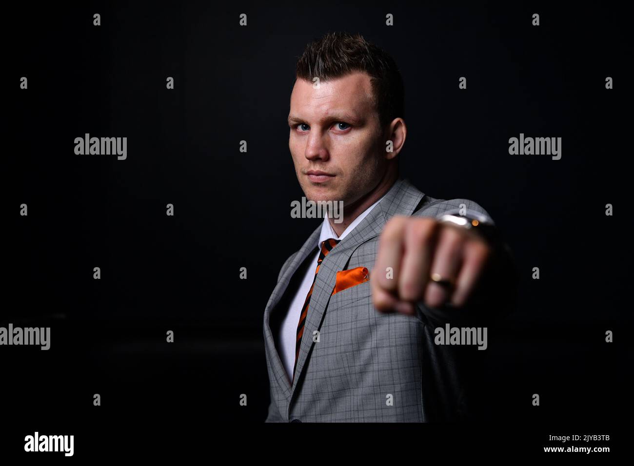Boxers Jeff Horn poses for a photo during a Boxing media opportunity in ...