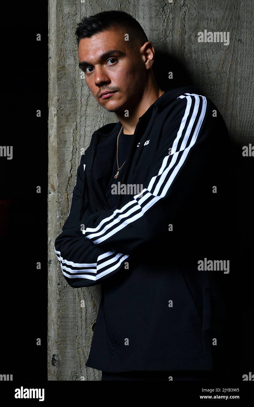 Boxer Tim Tszyu poses for a photo during a Boxing media opportunity in ...