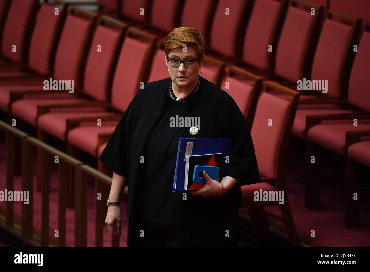 Minister for Foreign Affairs Marise Payne in the Senate chamber at ...