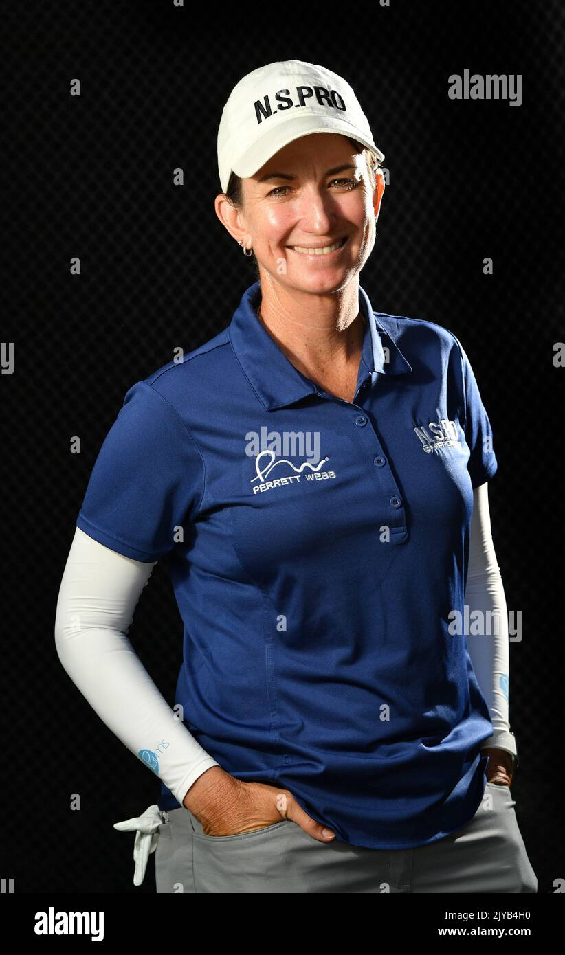 Australian golfer Karrie Webb poses for a photograph at The Royal ...