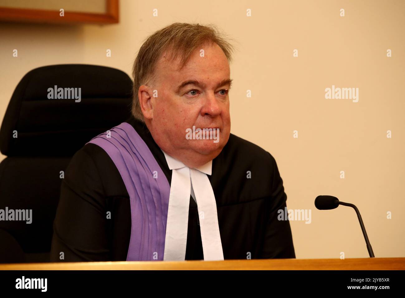 Judge Michael Burnett poses for a portrait at the District Court in ...
