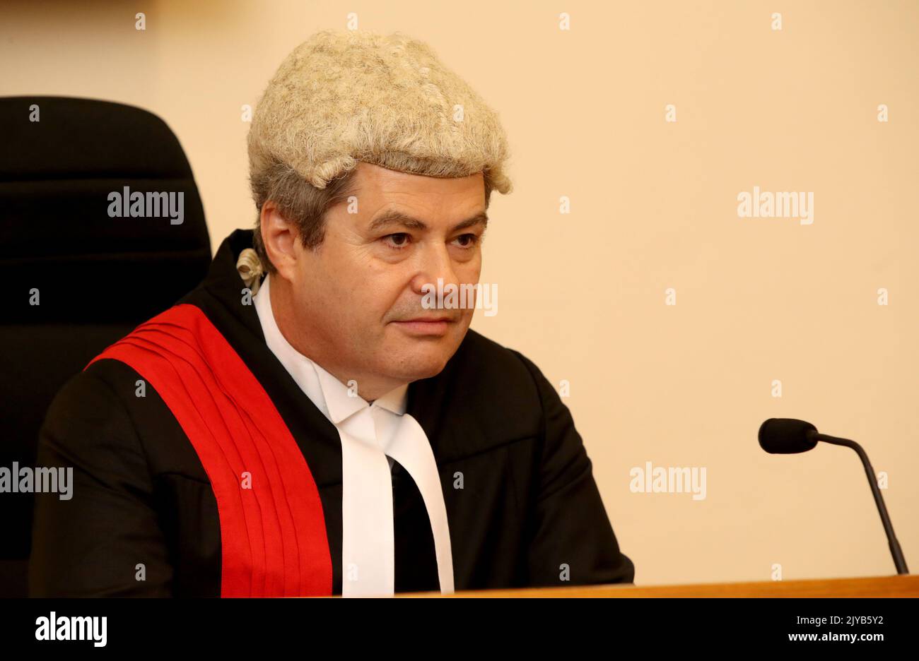 Justice Mark Livesey poses for a portrait at the Supreme Court in ...