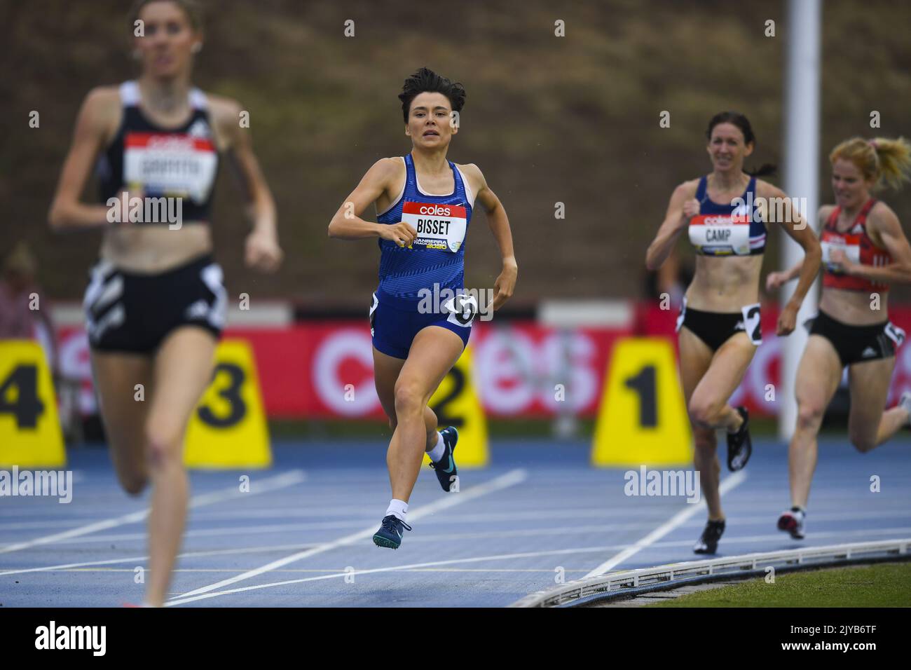 Catriona Bisset of Victoria in action during the Womens 800 m at the ...