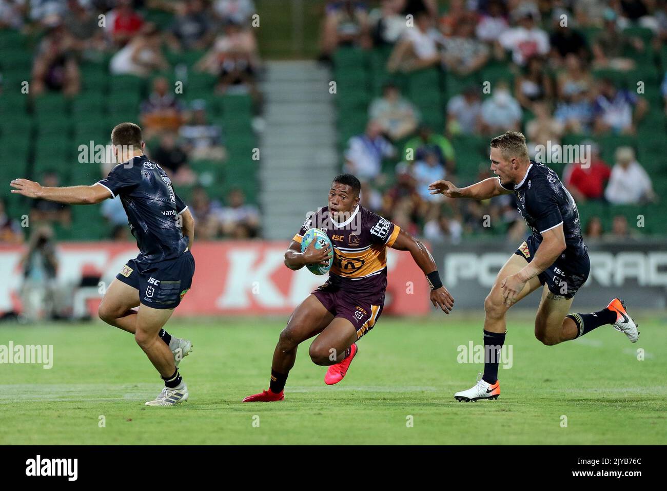 Jesse Arthars of the Broncos during the NRL Nines 2020 tournament at ...