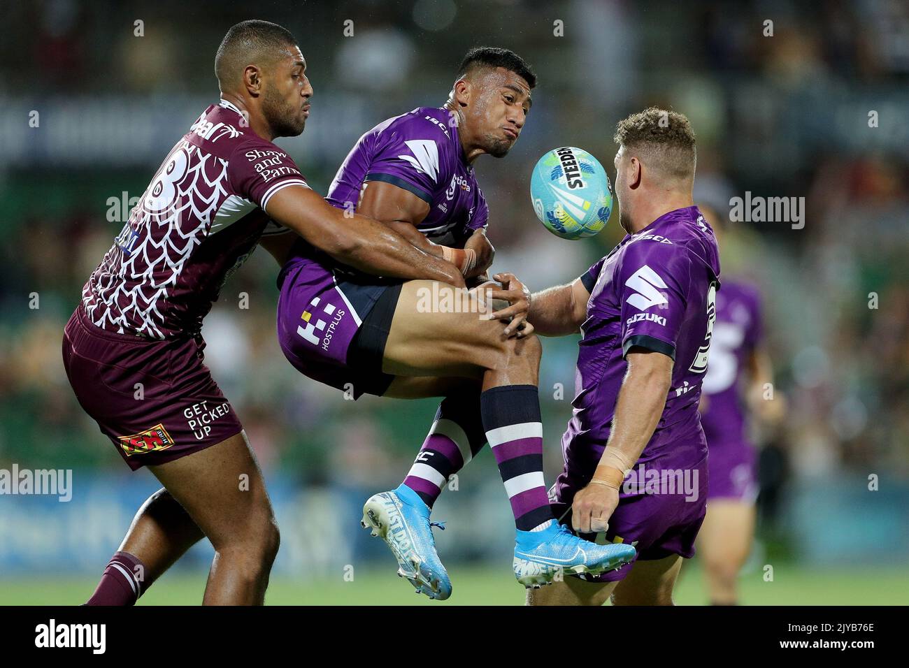 Marion Seve of the Storm during the NRL Nines 2020 tournament at HBF ...