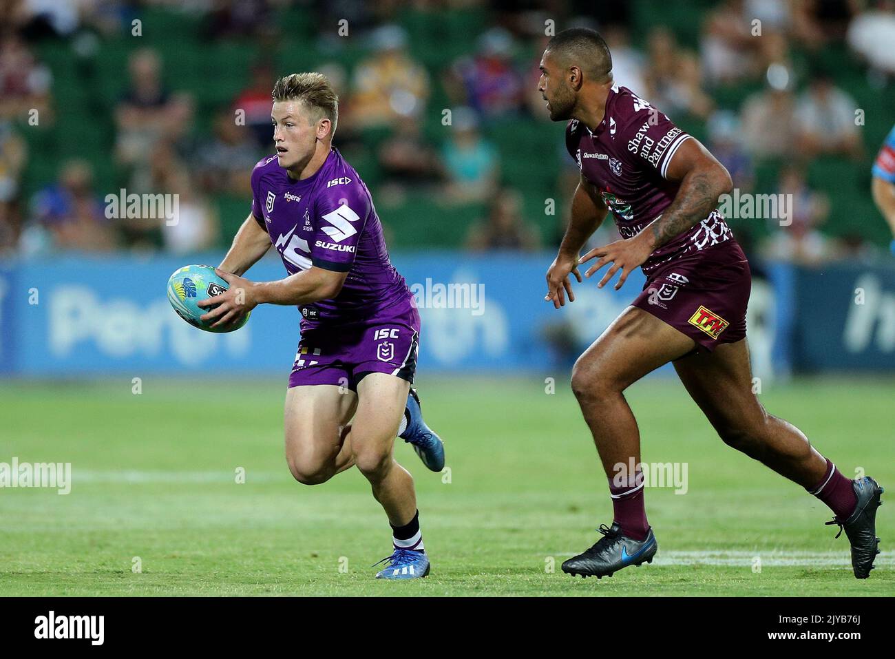 Harry Grant of the Storm during the NRL Nines 2020 tournament at HBF ...