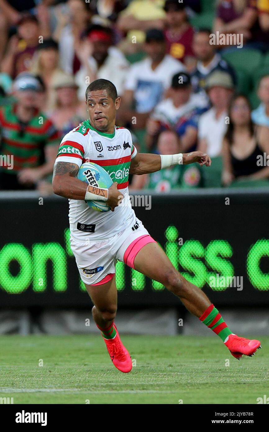 Dane Gagai of the Rabbitohs and during the NRL Nines 2020 tournament at ...